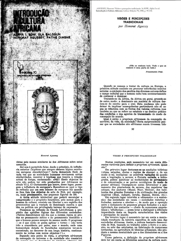 Honorat Aguessy - Visões e Percepções Tradicionais PDF | PDF