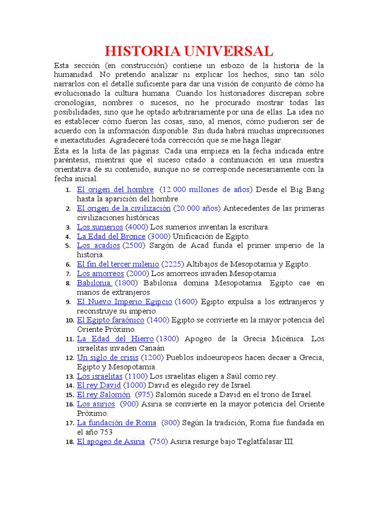 Historia Universal | PDF | Estrellas | Cruzadas