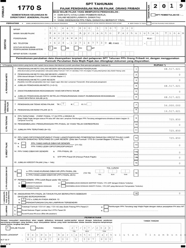 Form 1770S | PDF | Printing Materials | Papermaking
