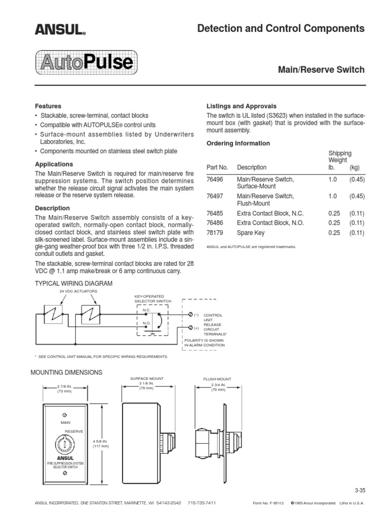 Pulse: Ansul | PDF | Switch | Electromagnetism