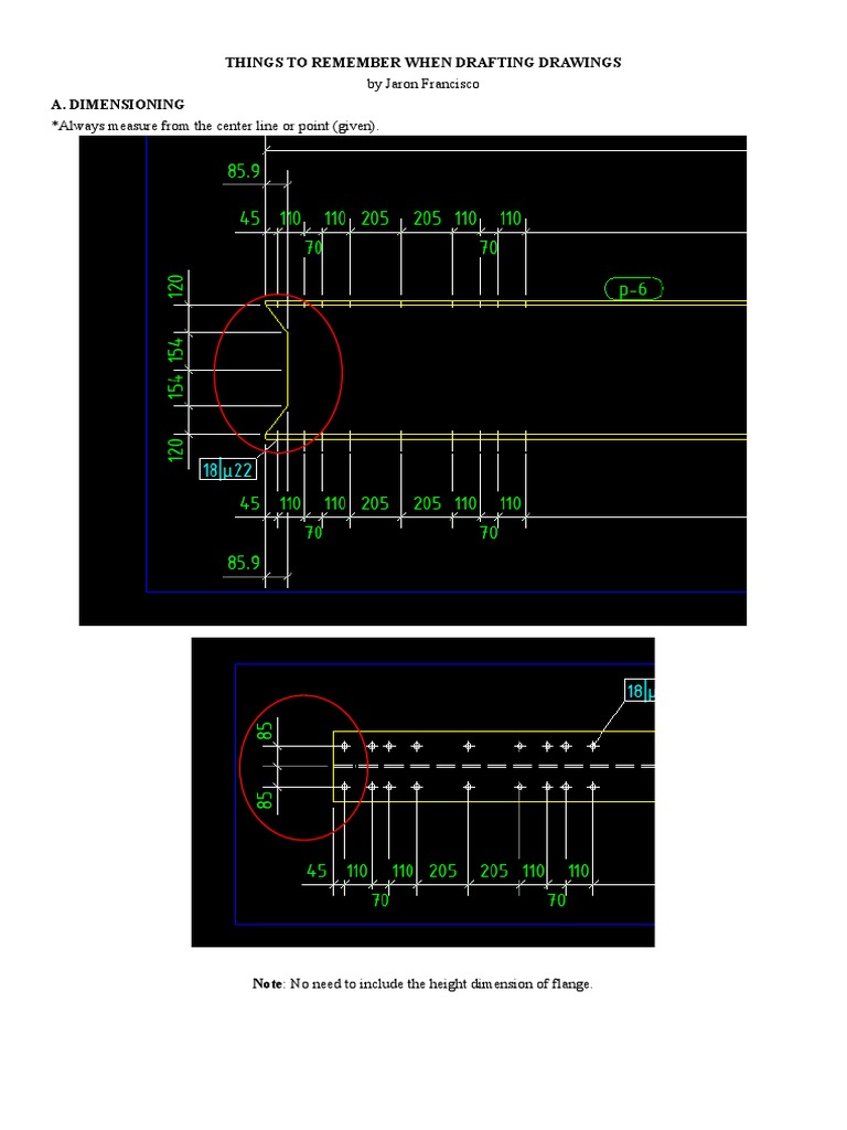 Things To Remember When Drafting Drawings | PDF