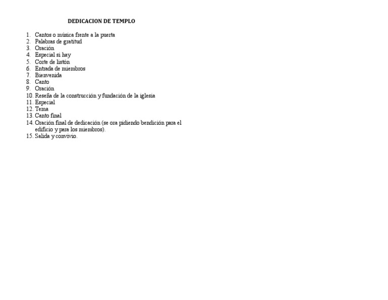 Dedicación del Templo y Saludo Matinal | PDF | Arte