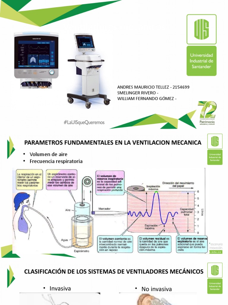 ventilación mecanica 2.1 | PDF | Respiración | Sistema respiratorio