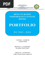 Editable RPMS PORTFOLIO | PDF | Educational Assessment | Lesson Plan