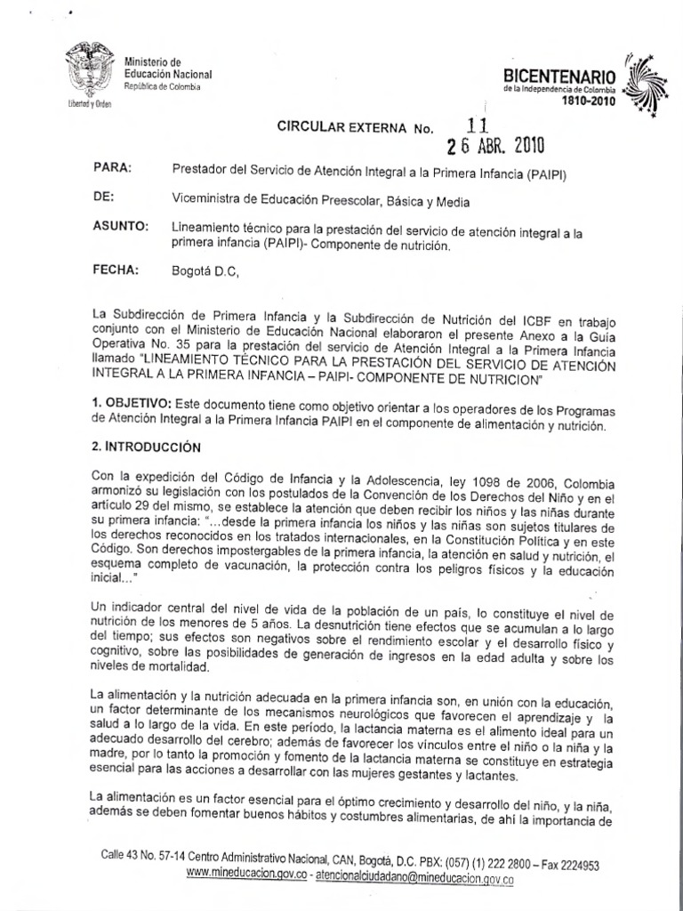 Minuta Patron Icbf PDF | PDF