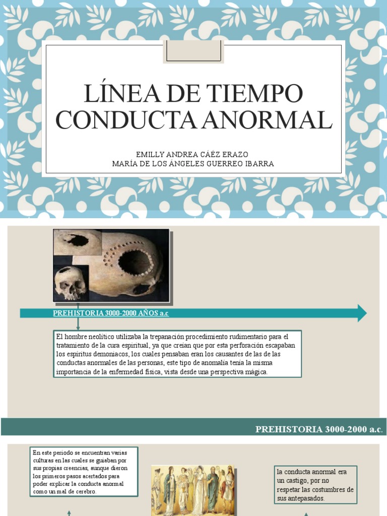 Línea de Tiempo Conducta Anormal | PDF | Ciencias del comportamiento ...