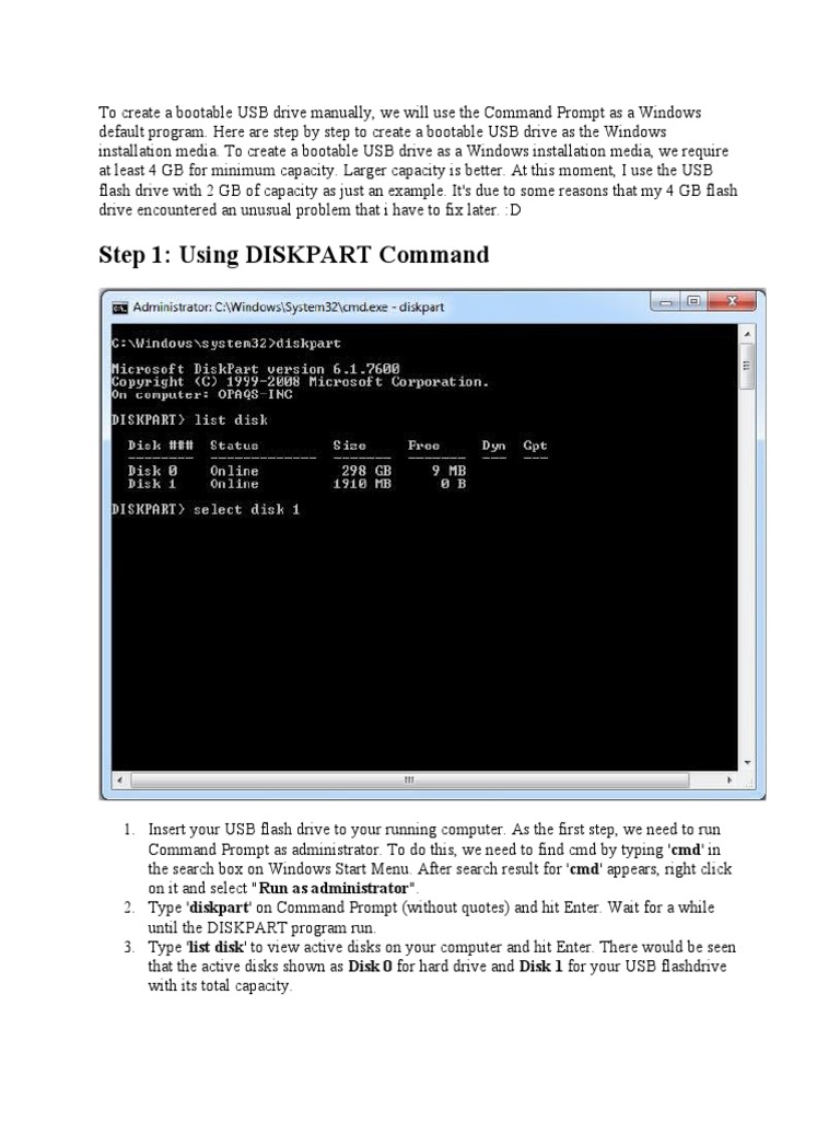 Creating a Bootable Windows Installation USB Drive from Scratch Using ...