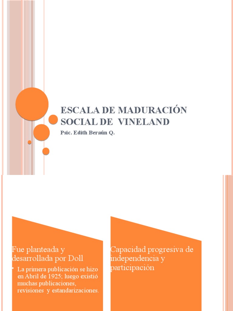 1 - Test de Vineland | PDF