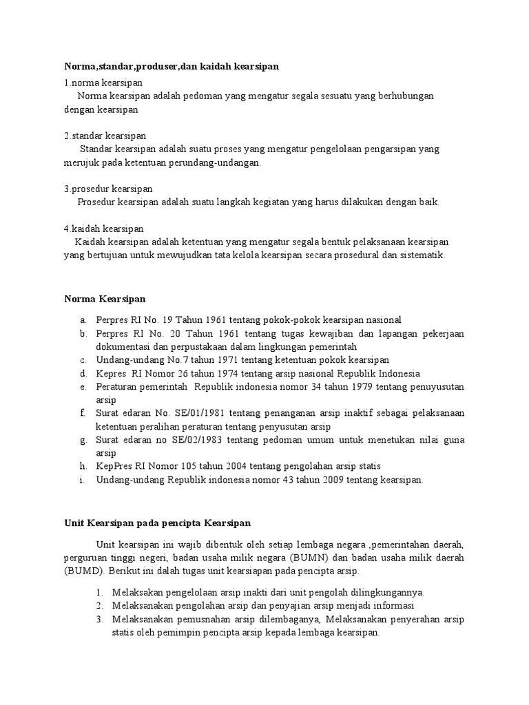 Materi Kearsipan Lengkap Pdf Dalchaebi
