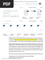 Understanding BICS and CALP Differences | PDF | Nonverbal Communication ...