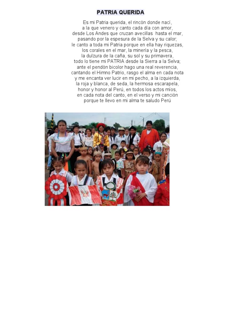 Patria Querida | PDF | Poesía