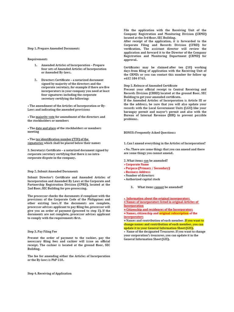 Steps Amendment at SEC | Download Free PDF | Notary Public | Government