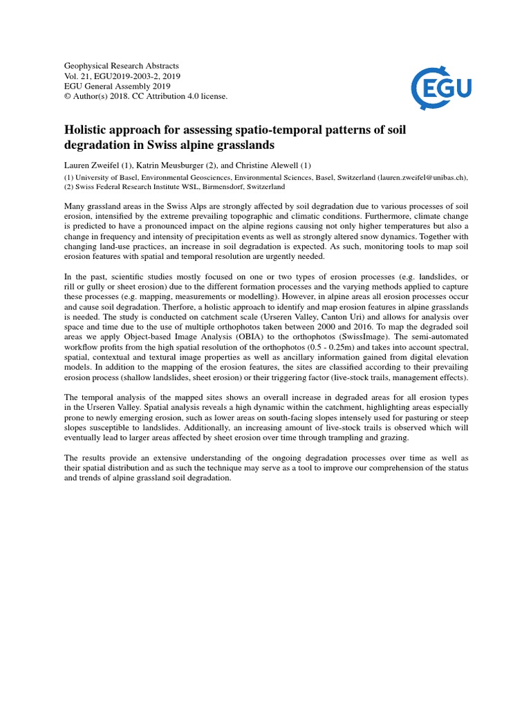 Egu2019 2003 2 | PDF | Erosion | Landslide