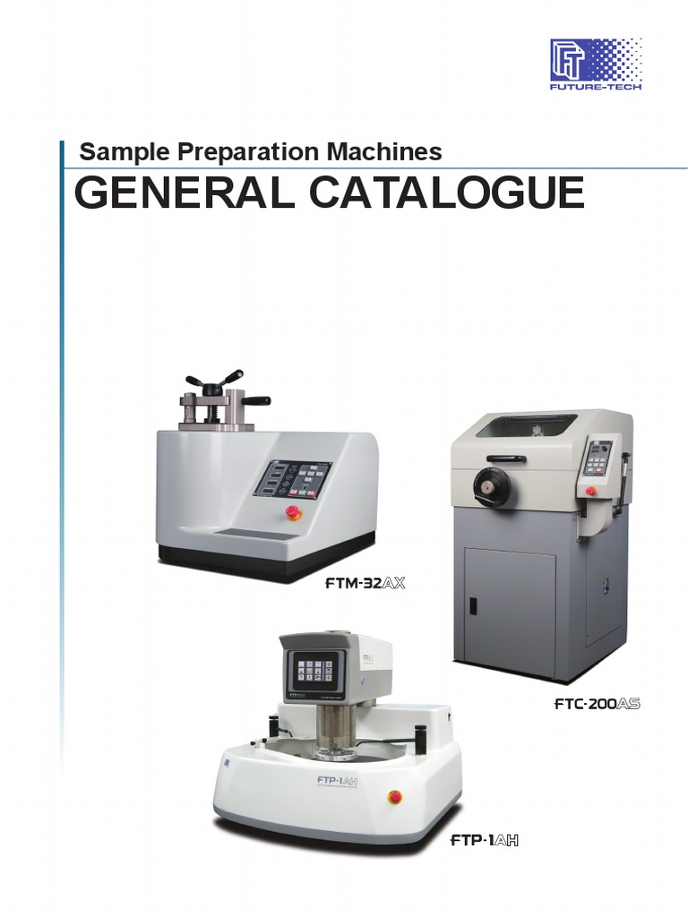 General Catalogue: Sample Preparation Machines | PDF | Machines | Door