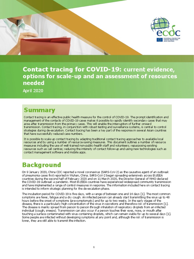 COVID-19 Contact Tracing Strategies | PDF | Transmission (Medicine ...