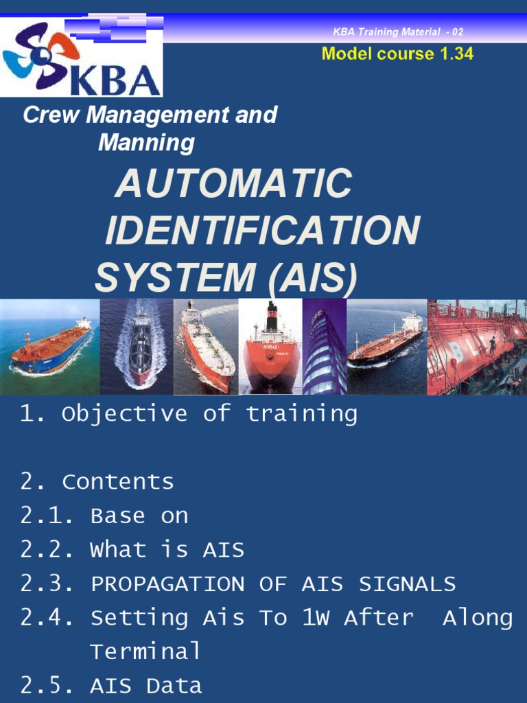 Automatic Identification System (Ais) : Crew Management and Manning ...