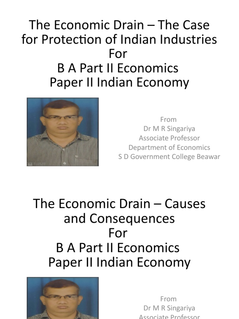 The Economic Drain - Causes and Consequences | PDF | Economy Of India ...