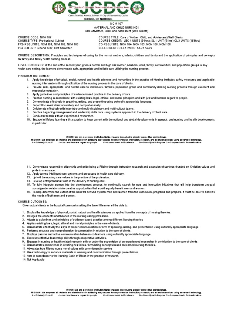 Rle NCM 107 - Maternal & Child Nursing 1 (Well Clients) | PDF | Nursing ...