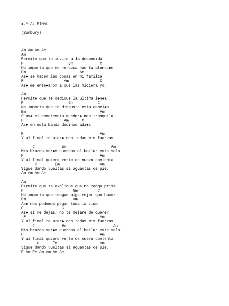 Al Final Enrique Bunbury | PDF