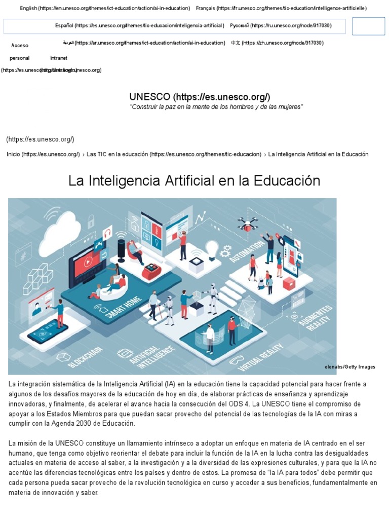 La Inteligencia Artificial en La Educación | PDF | Inteligencia ...
