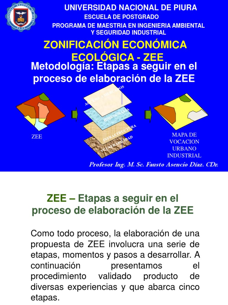 Metodología para la ZEE: Etapas Clave | PDF | Los bosques | Sistema de ...