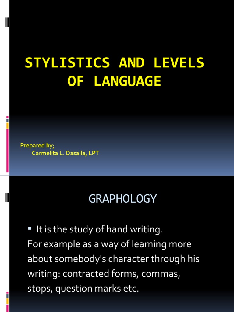 Levels of Stylistic Analysis Explained | PDF | Semantics | Syntax
