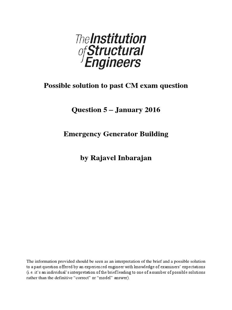 Possible Solution To Past CM Exam Question | PDF | Truss | Beam (Structure)
