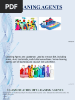 Types and Classifications of Cleaning Agents | PDF | Disinfectant ...