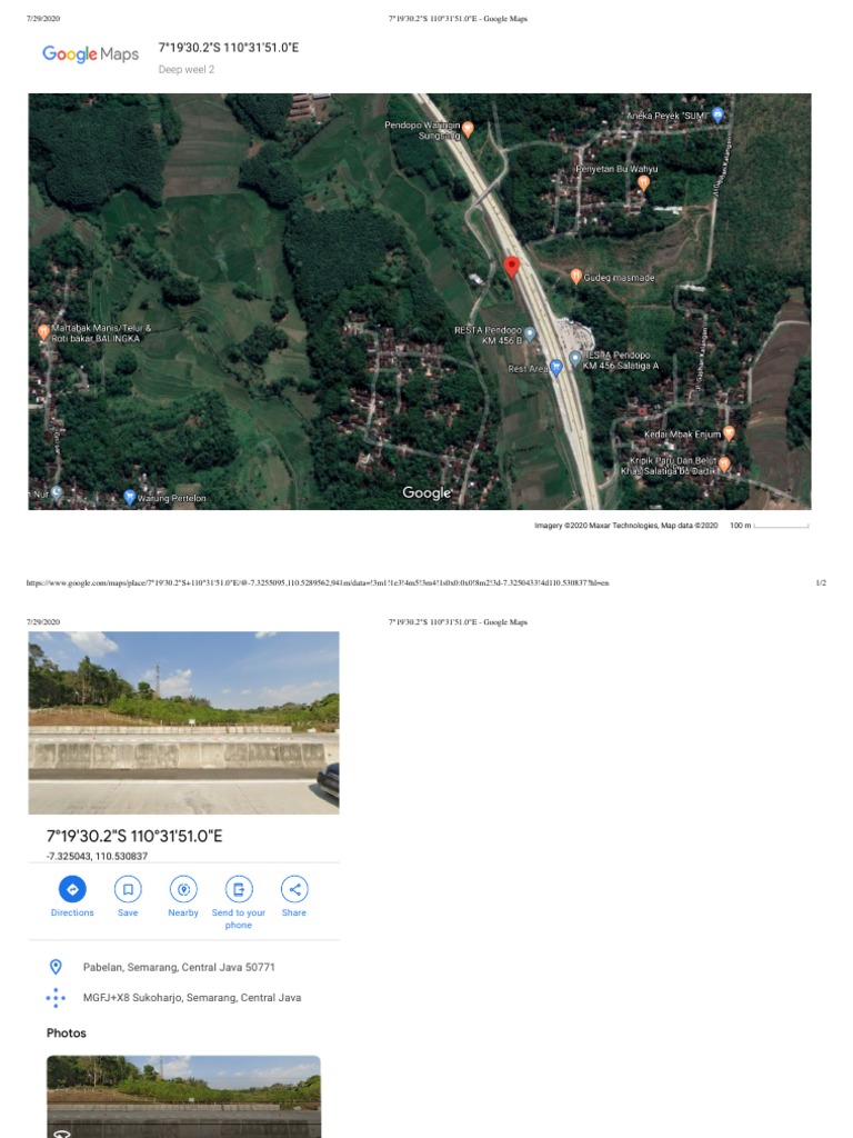 Deep Weel 2: Imagery ©2020 Maxar Technologies, Map Data ©2020 100 M | PDF