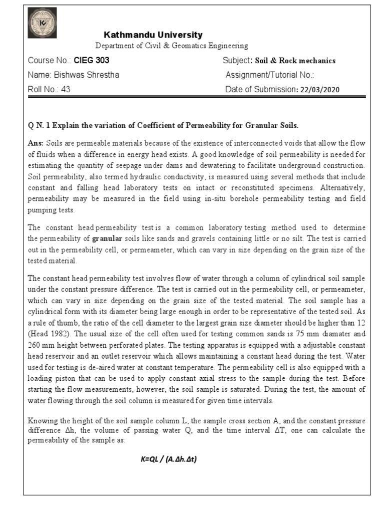 Soil Assignment Download Free Pdf Landslide Soil