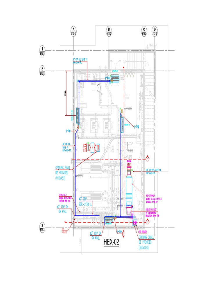 HEX - ROOM 2 - HVAC SECTION DETAILS LAYOUT-Model | PDF