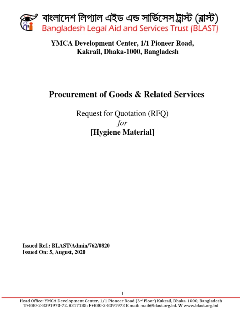 RFQ 49a PDF | Download Free PDF | Disinfectant | Taxes