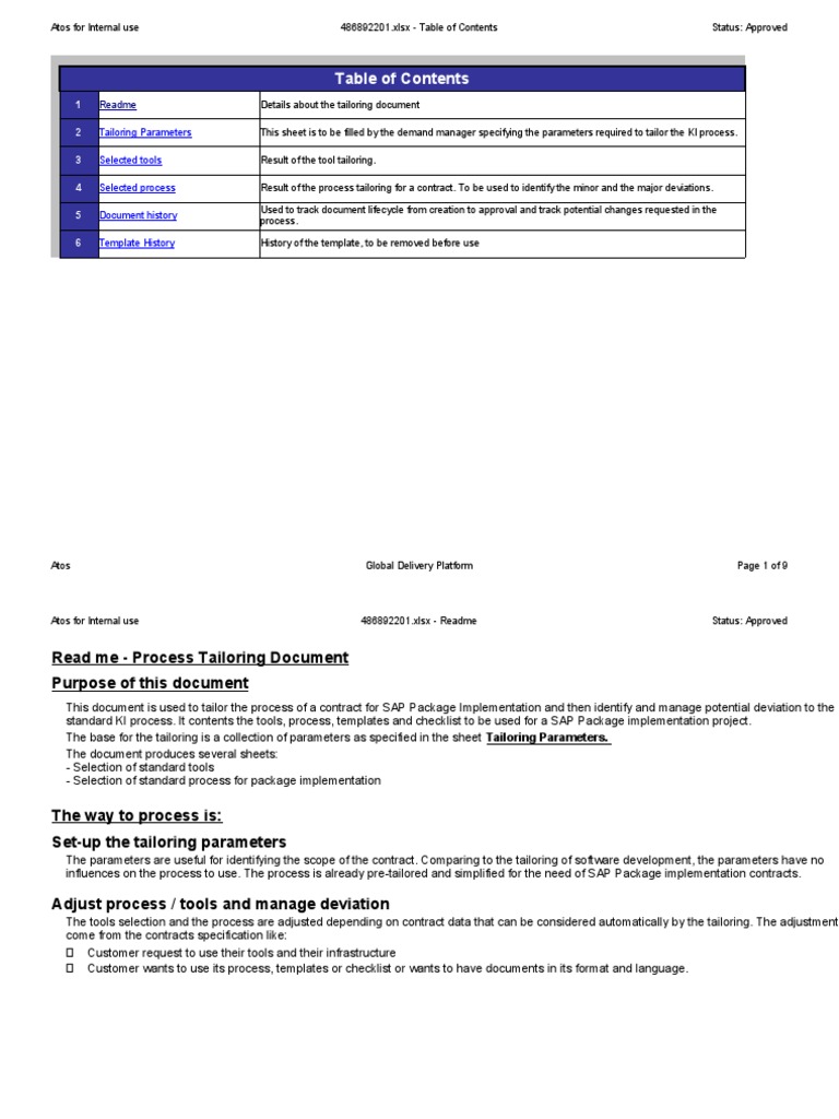 SAP Package Implementation Tailoring Guide | PDF | Project Management ...