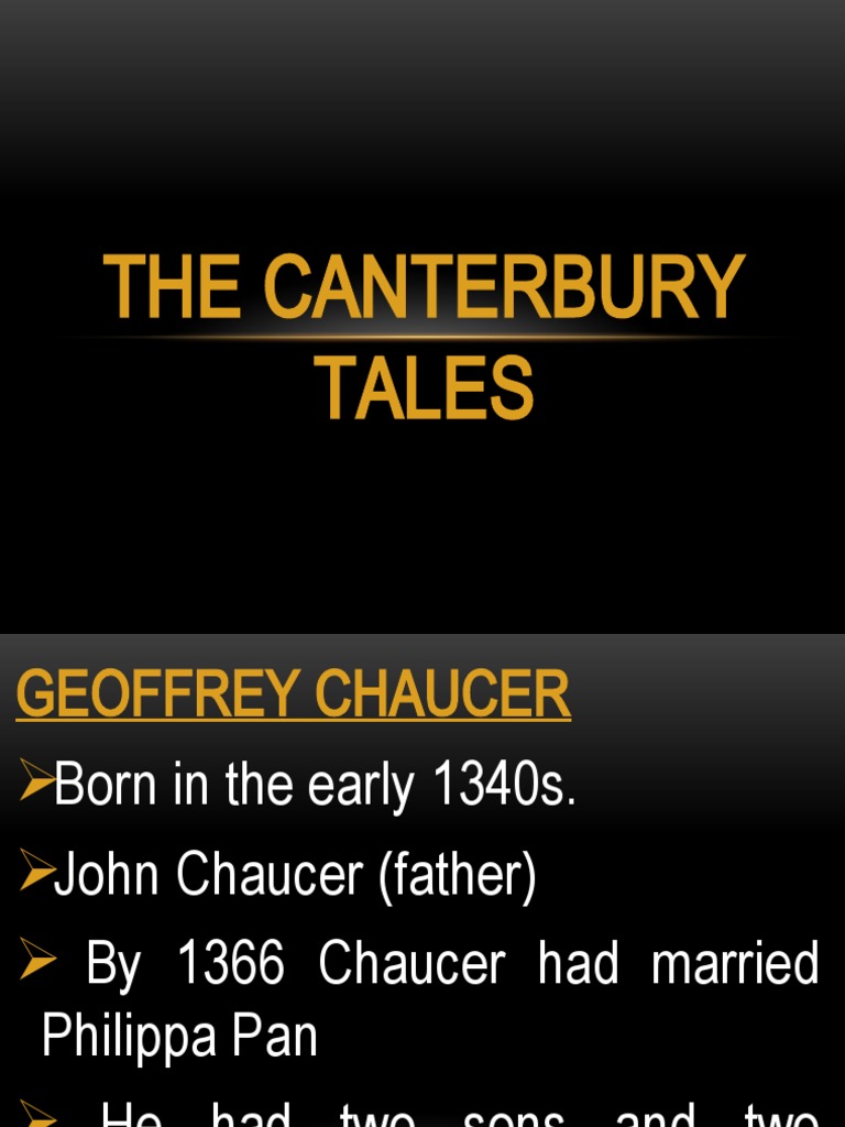 The Canterbury Tales | PDF