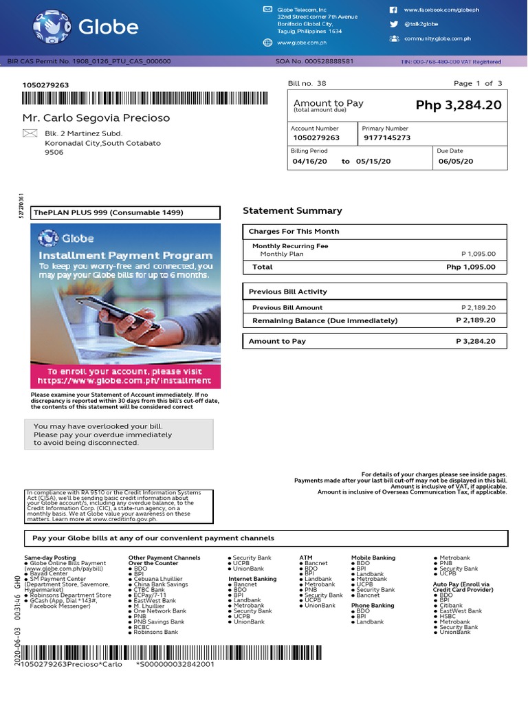 View Bill Detail 2020 6 3 12 58 17 PDF | PDF | Payments | Banks