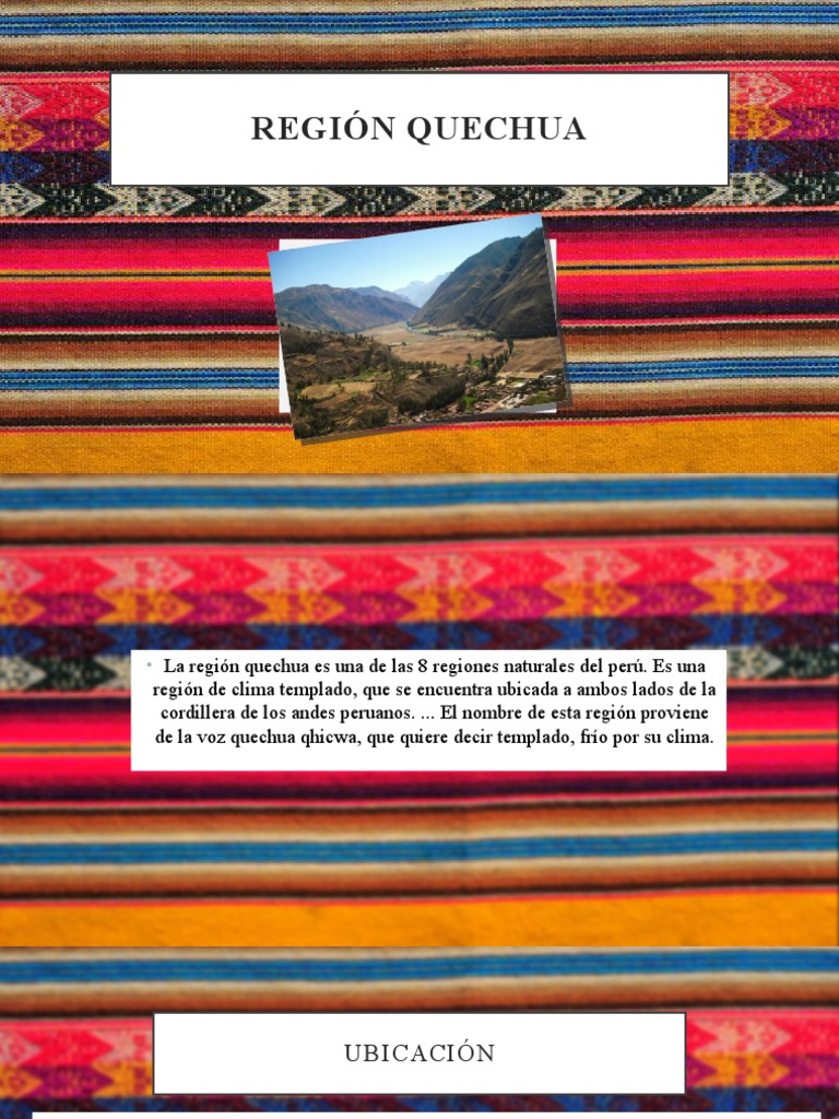Región Quechua | PDF | Clima templado | Clima
