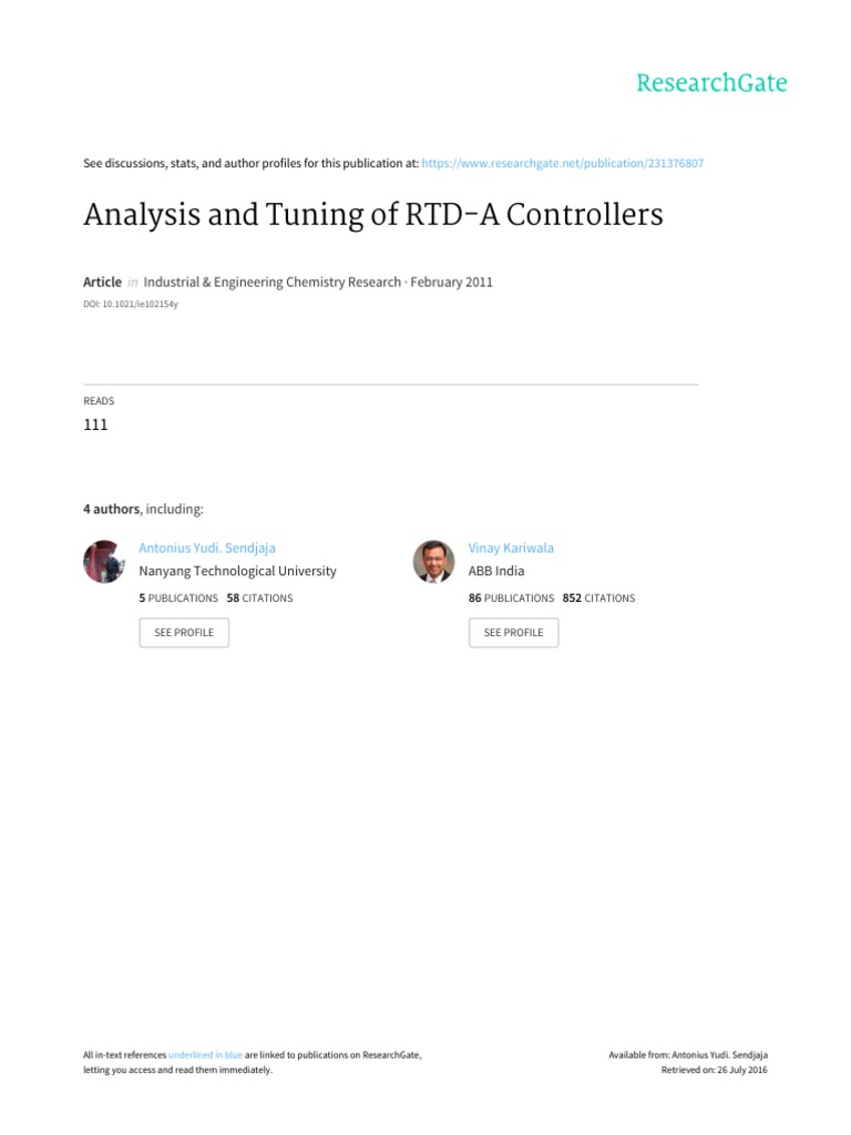 RTDA Final R PDF | PDF | Control Theory | Mathematical Analysis