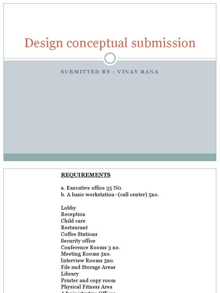 Design Conceptual Submission | PDF