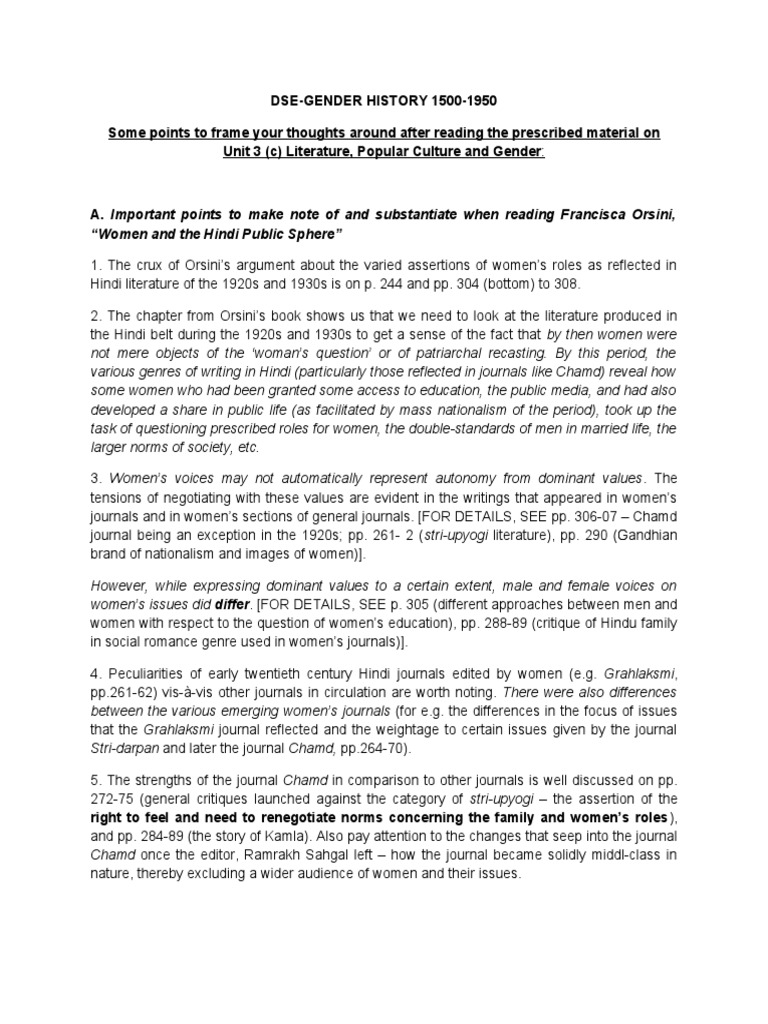 Gender History Literature | PDF | Value (Ethics) | Gender