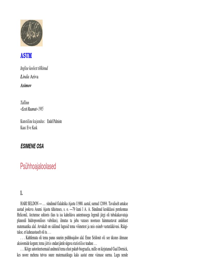 Asimov I. - Asum (1985 1951) PDF | PDF