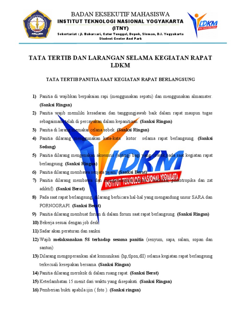 Tatib Rapat Panitia | PDF