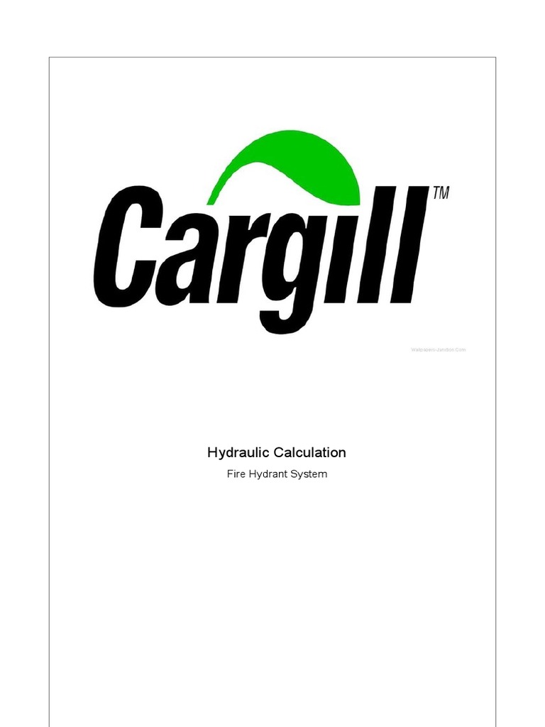 Analysis of Hydraulic Calculations for a Fire Hydrant System at a ...