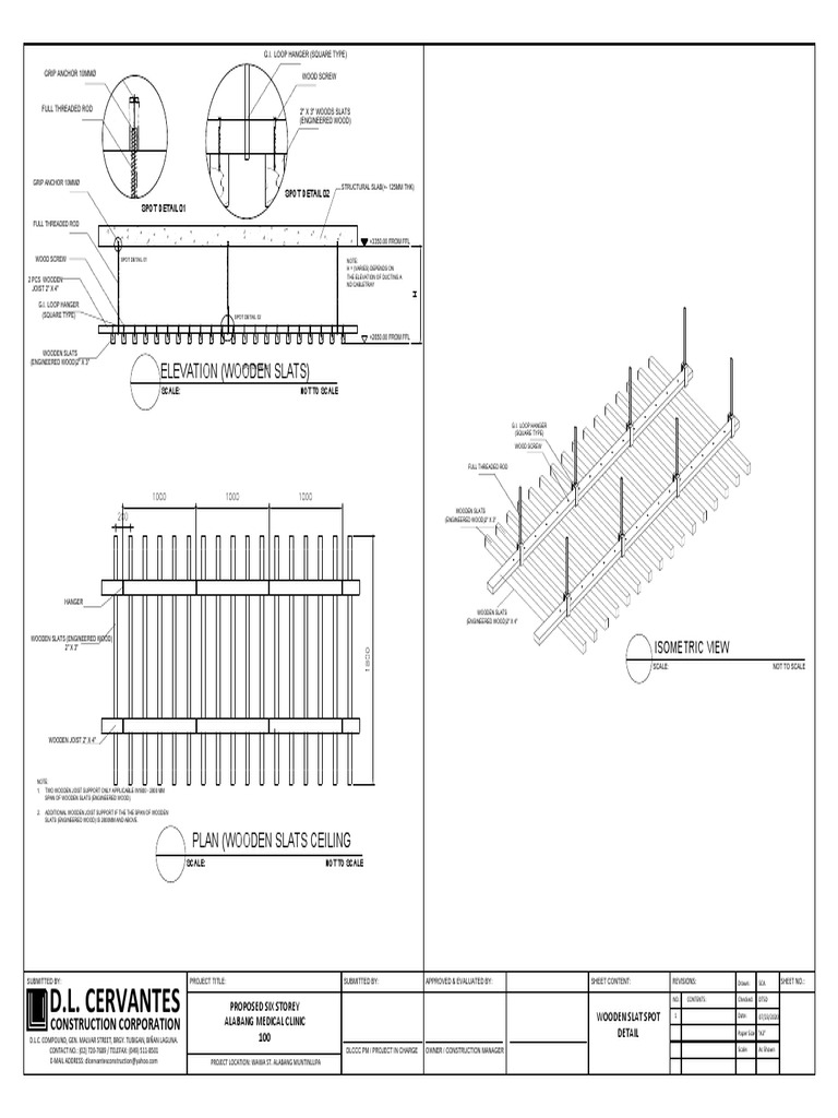 Wooden Slats Ceiling Installation Guide | PDF | Crafts | Building Materials