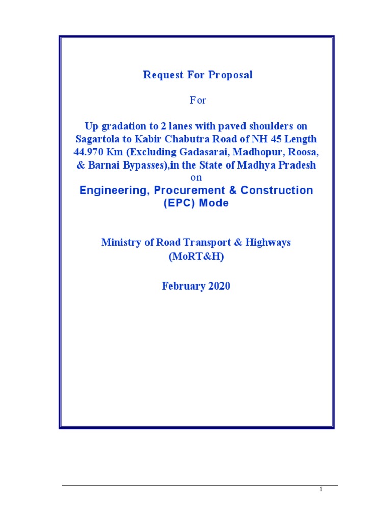 Revised RFP PDF | PDF | Request For Proposal | Joint Venture