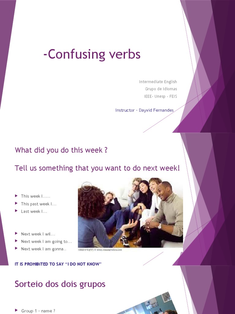 Confusing Verbs in English Grammar | PDF | Grammar | Linguistic Typology