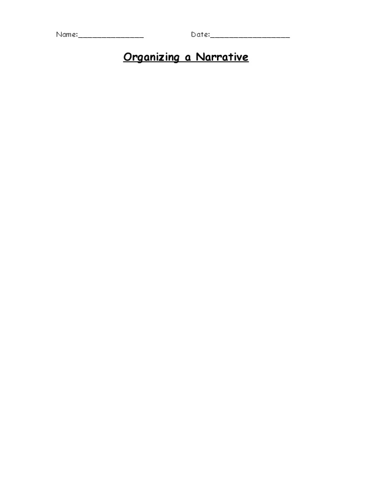 Organizing Narrative | PDF