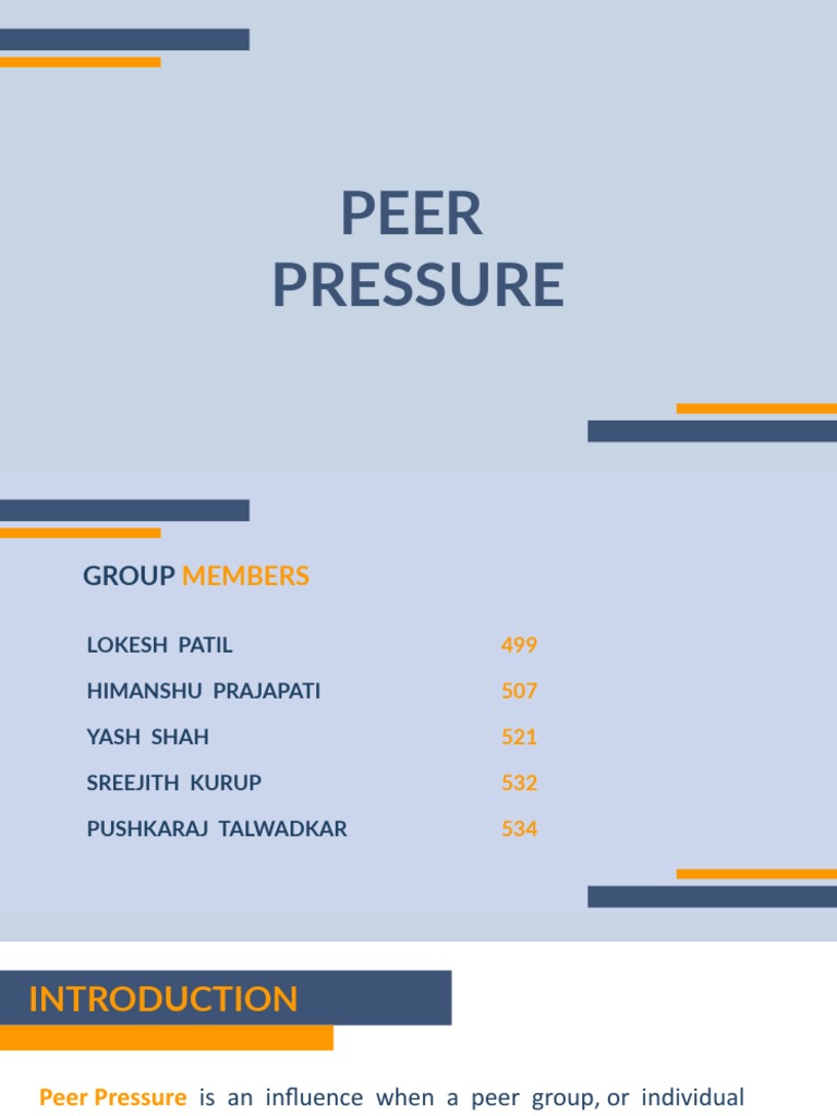 Peer Pressure | PDF | Behavioural Sciences | Social Psychology