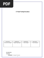 Electrical Control Panel Testing and Inspection Checklistt | PDF ...
