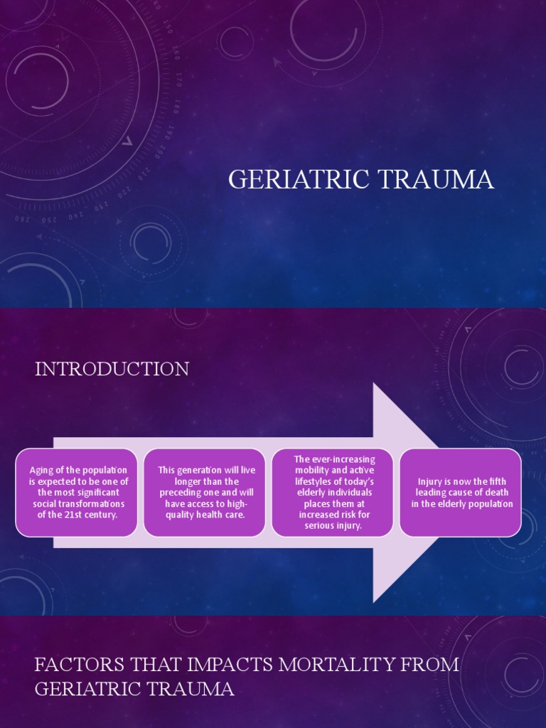 Geriatric Trauma | PDF | Traumatic Brain Injury | Major Trauma