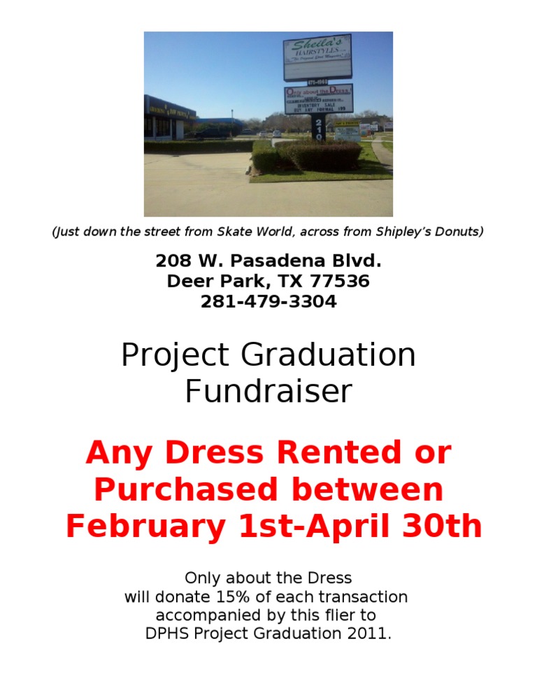 Dress Fundraiser for DPHS Project Graduation | PDF